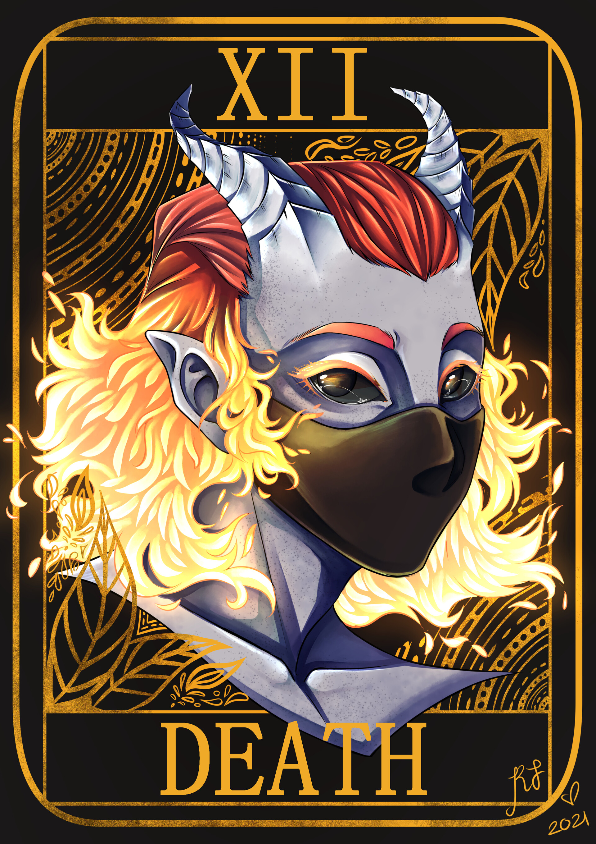 ArtStation - Tarot Card Commission: Death