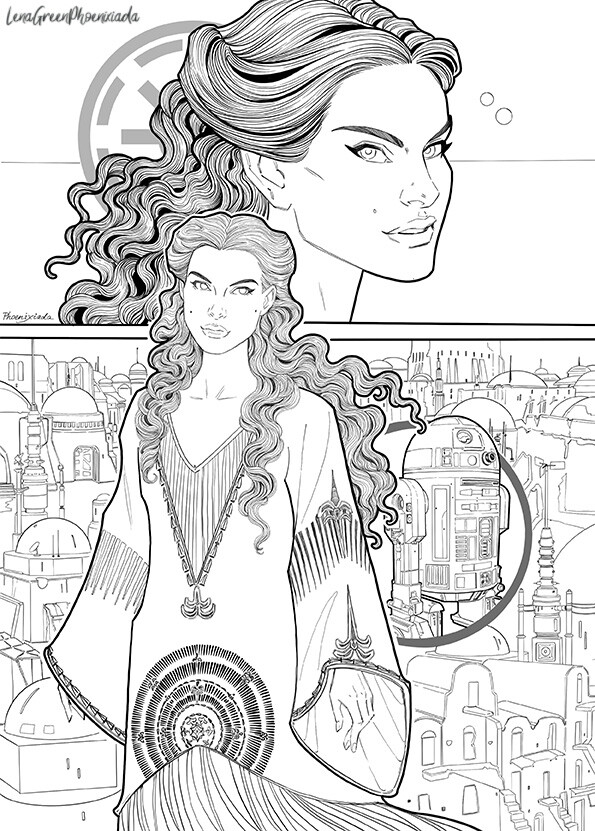 attack of the clones coloring book