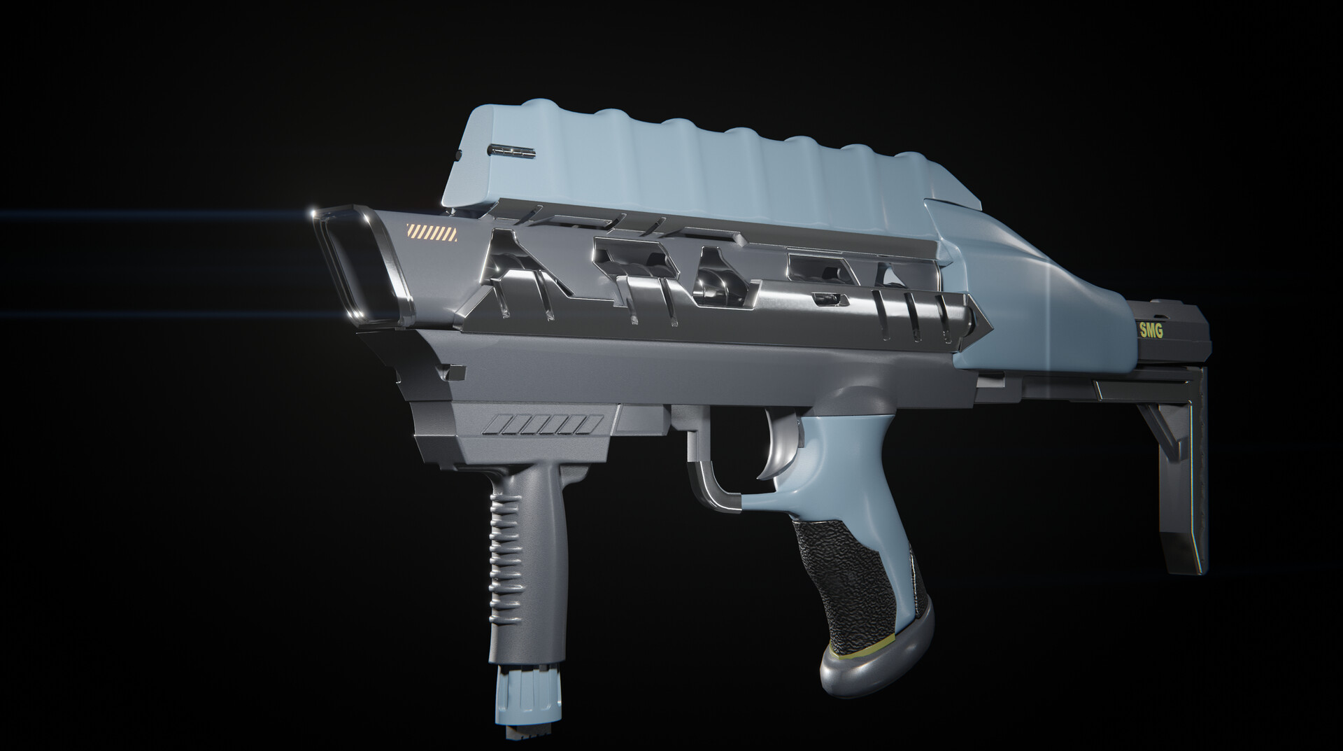 ArtStation - Submachine Gun Concept art