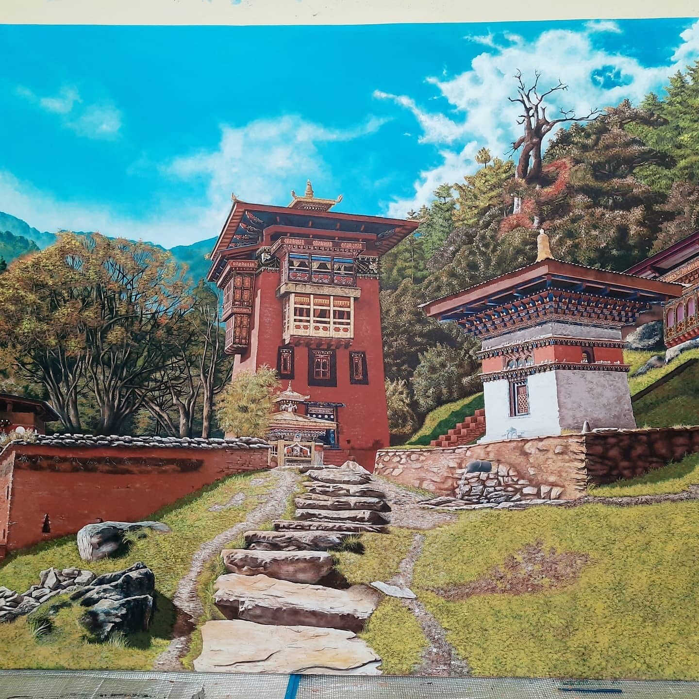 ArtStation - Dechenphu Lhakhang