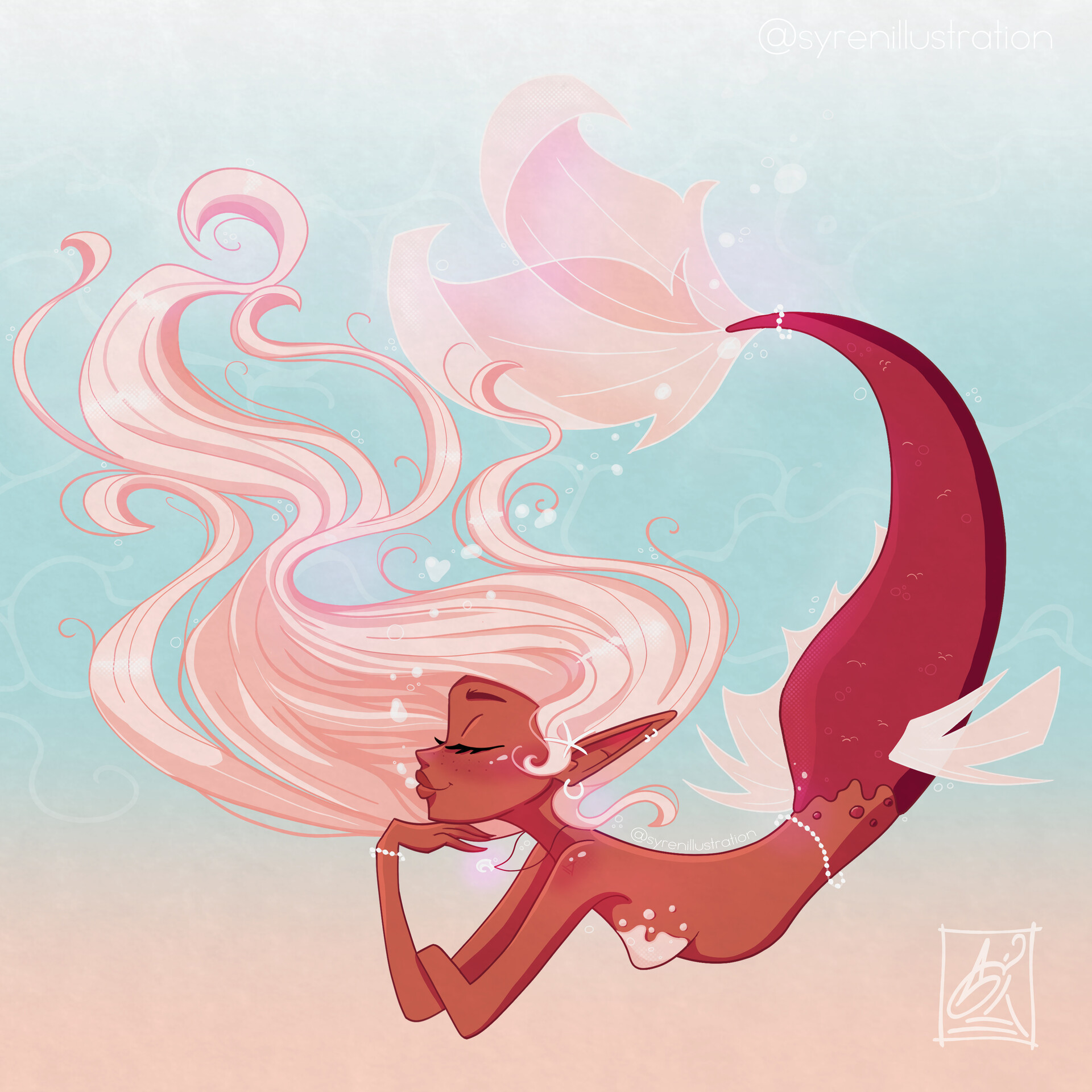 ArtStation - Blowing bubbles in the Sea