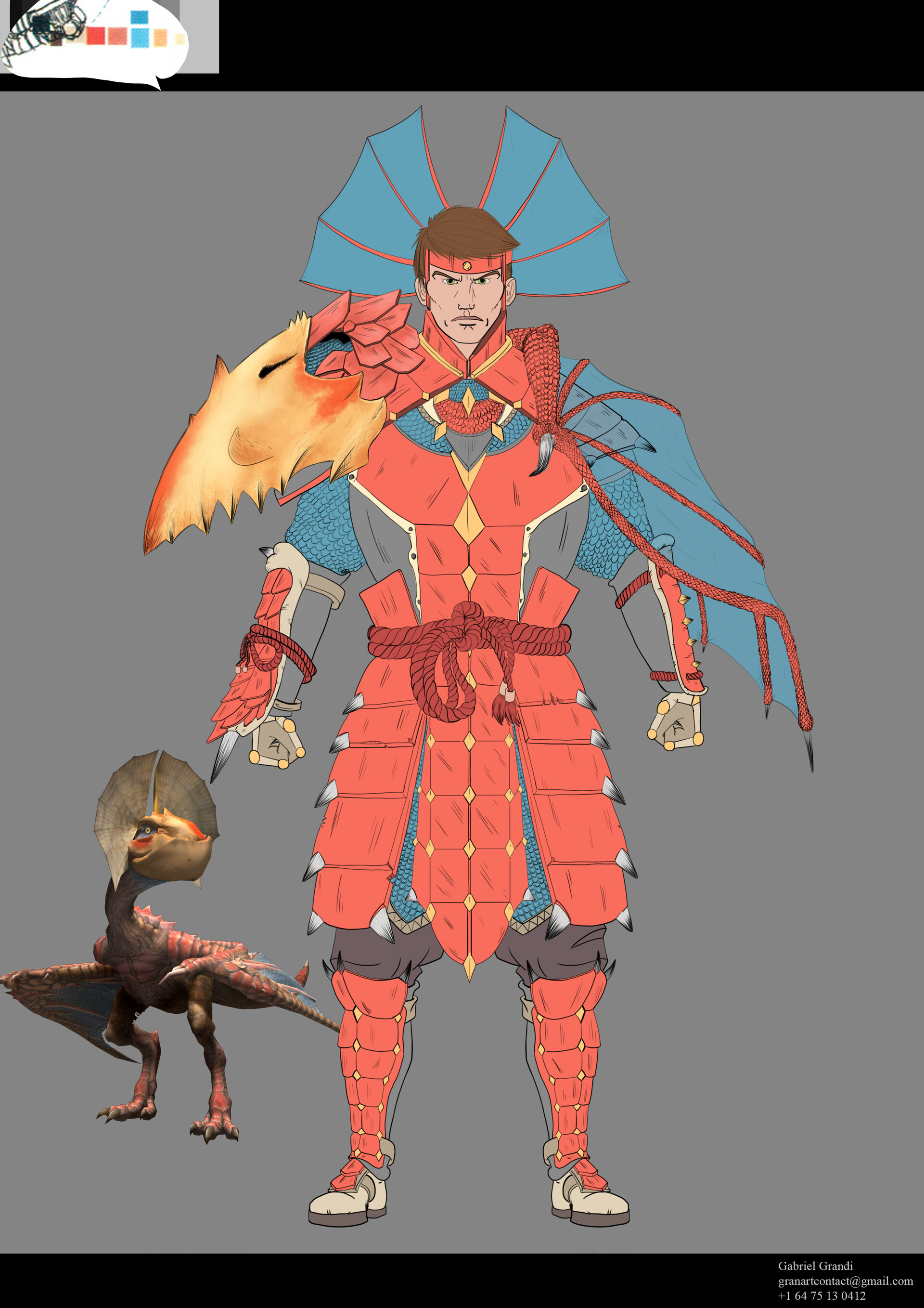 ArtStation - Yian Kut-ku armors