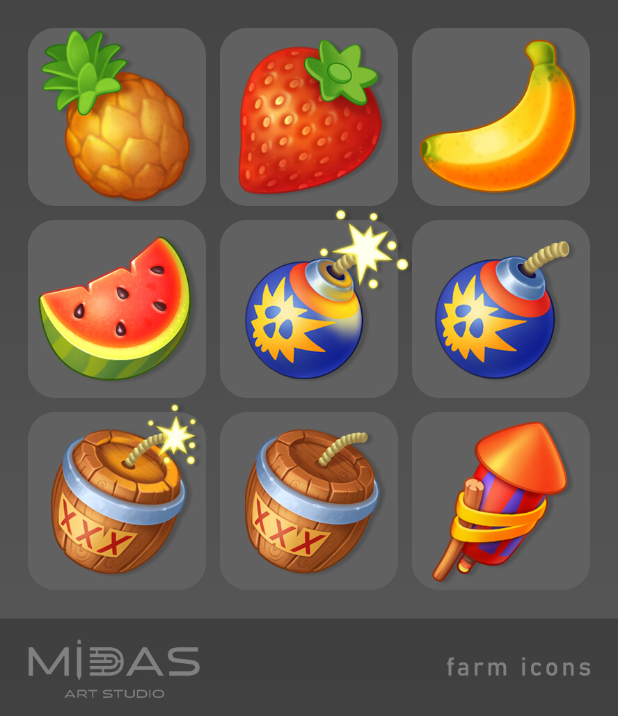 ArtStation - Farm icons