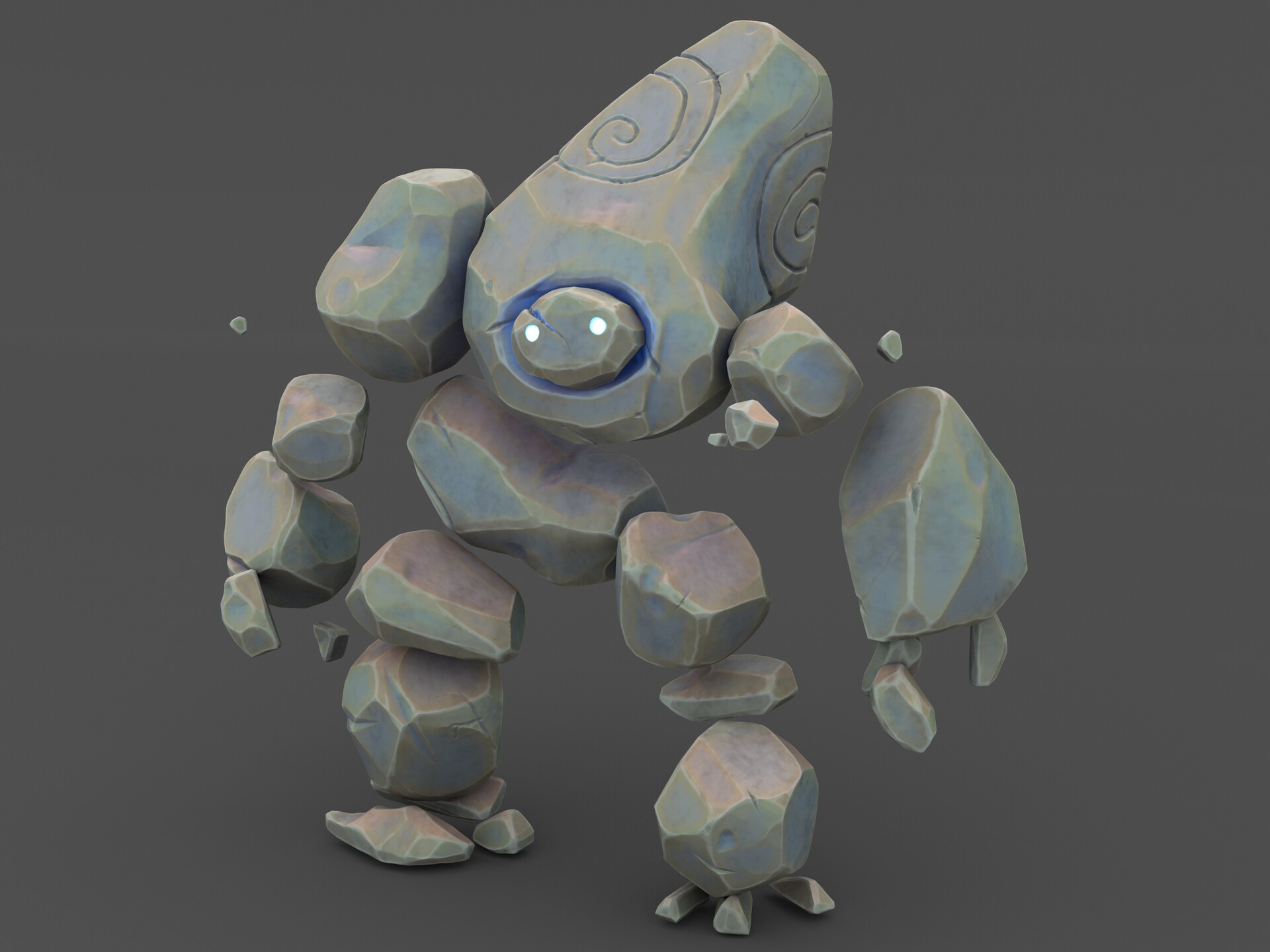 ArtStation - stone golem (concept art by Kevin Macio)