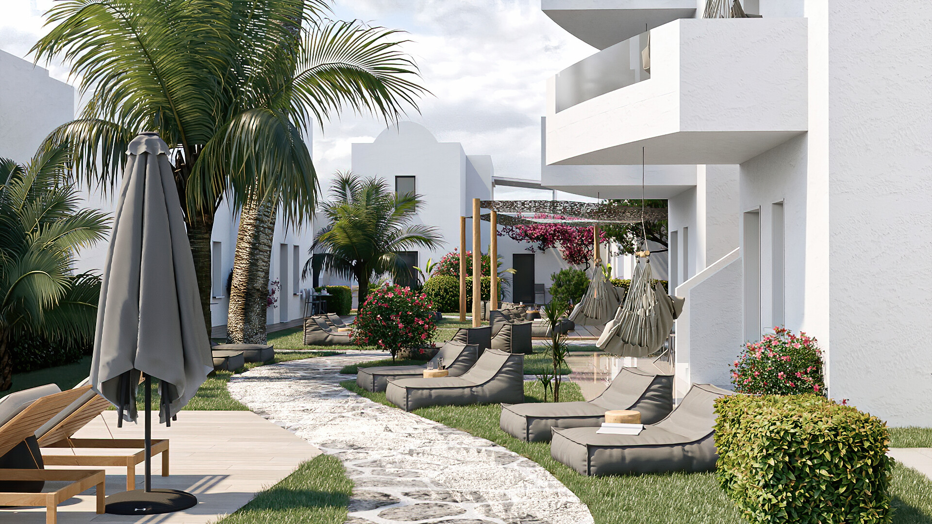 ArtStation - maya beach hotel 3d