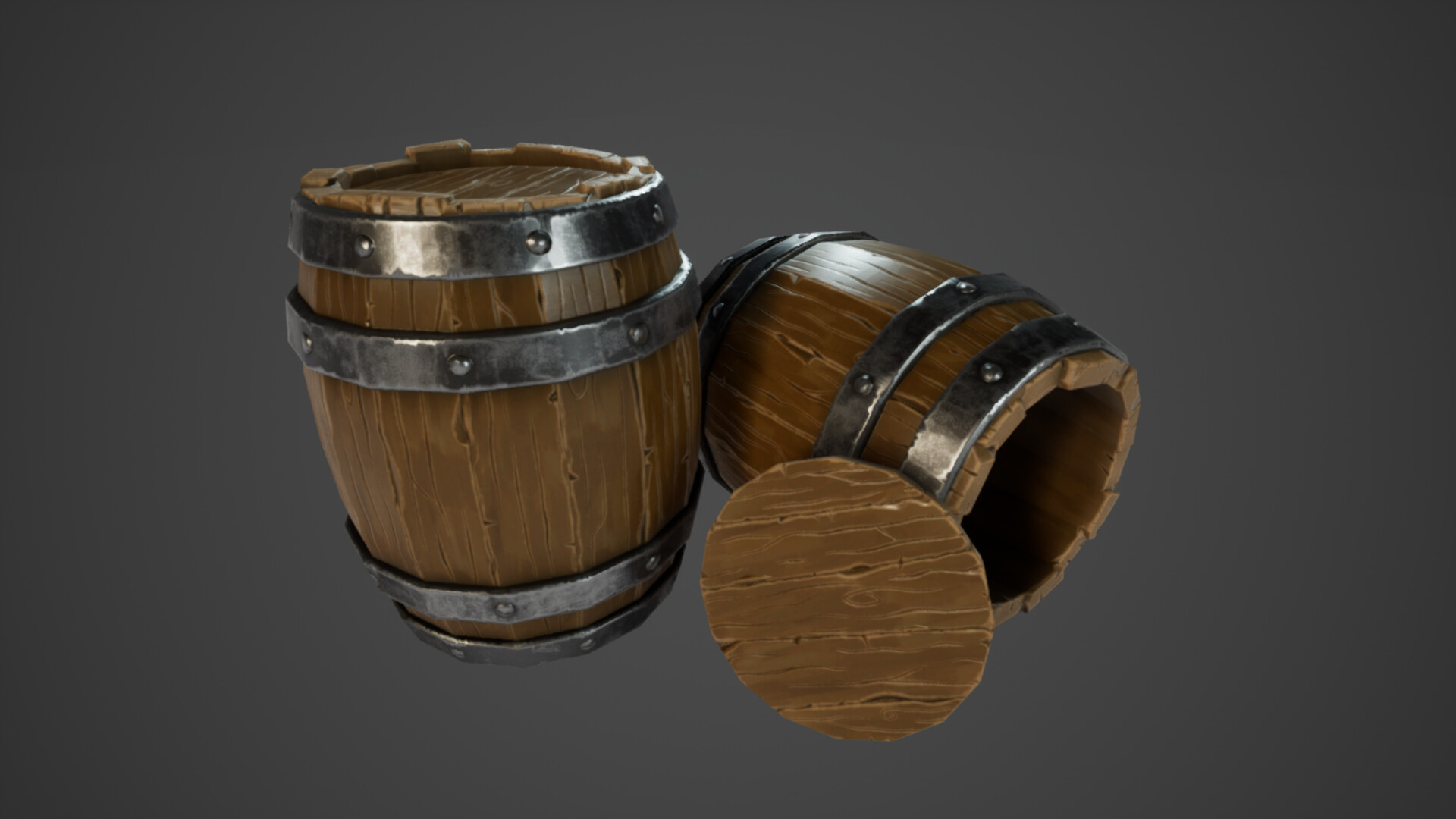 ArtStation - Stylised Barrels