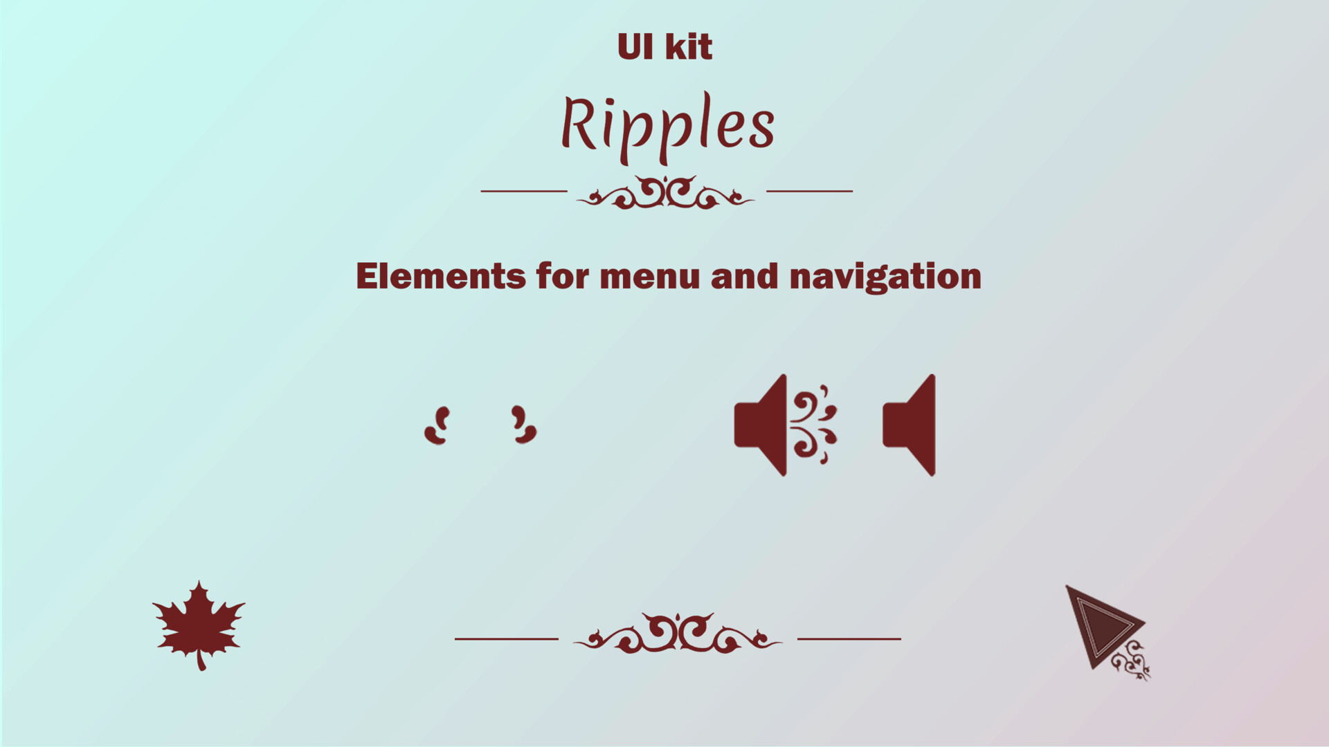 ArtStation - UI kit for game Ripples