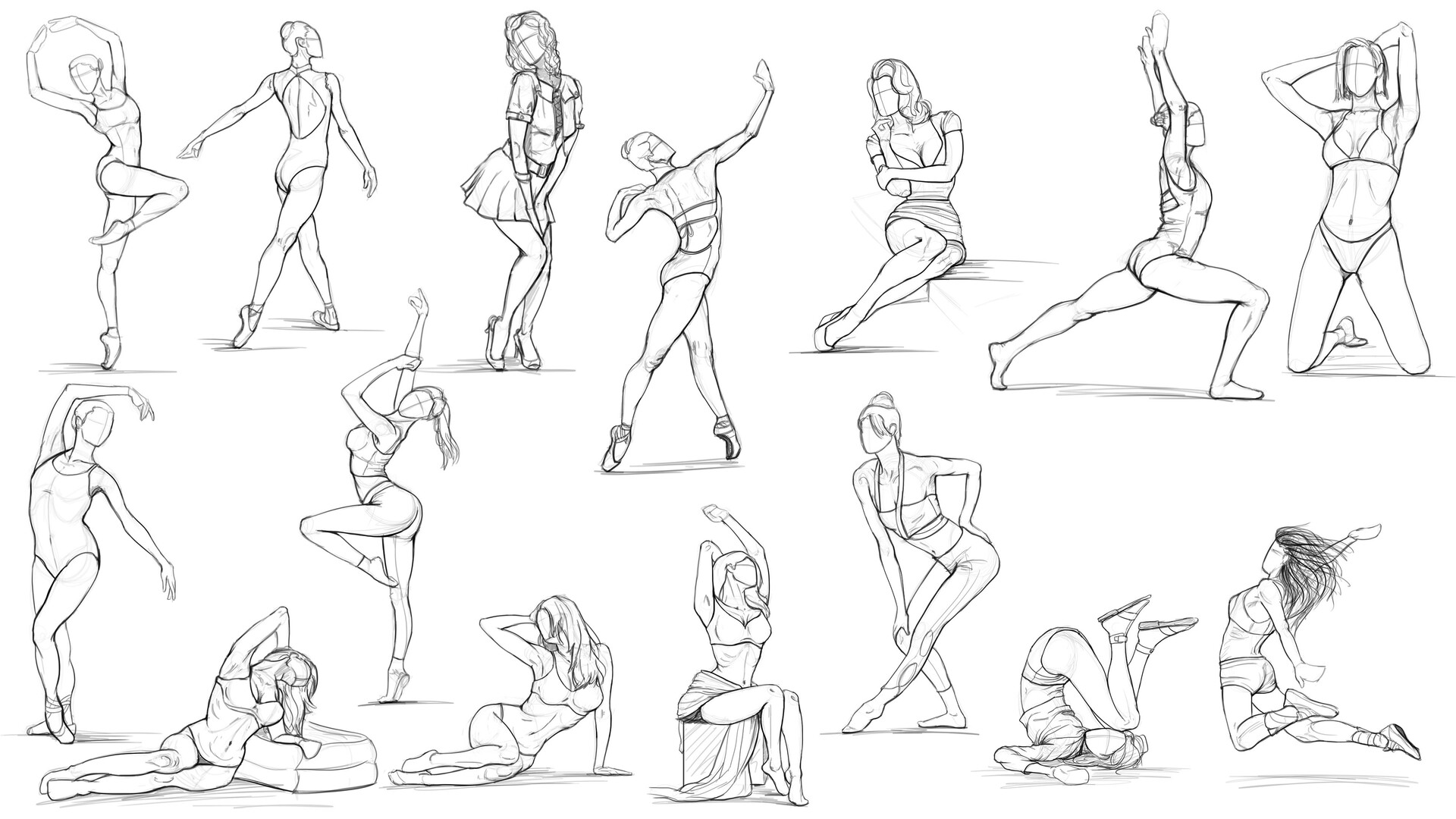 how to draw black figure