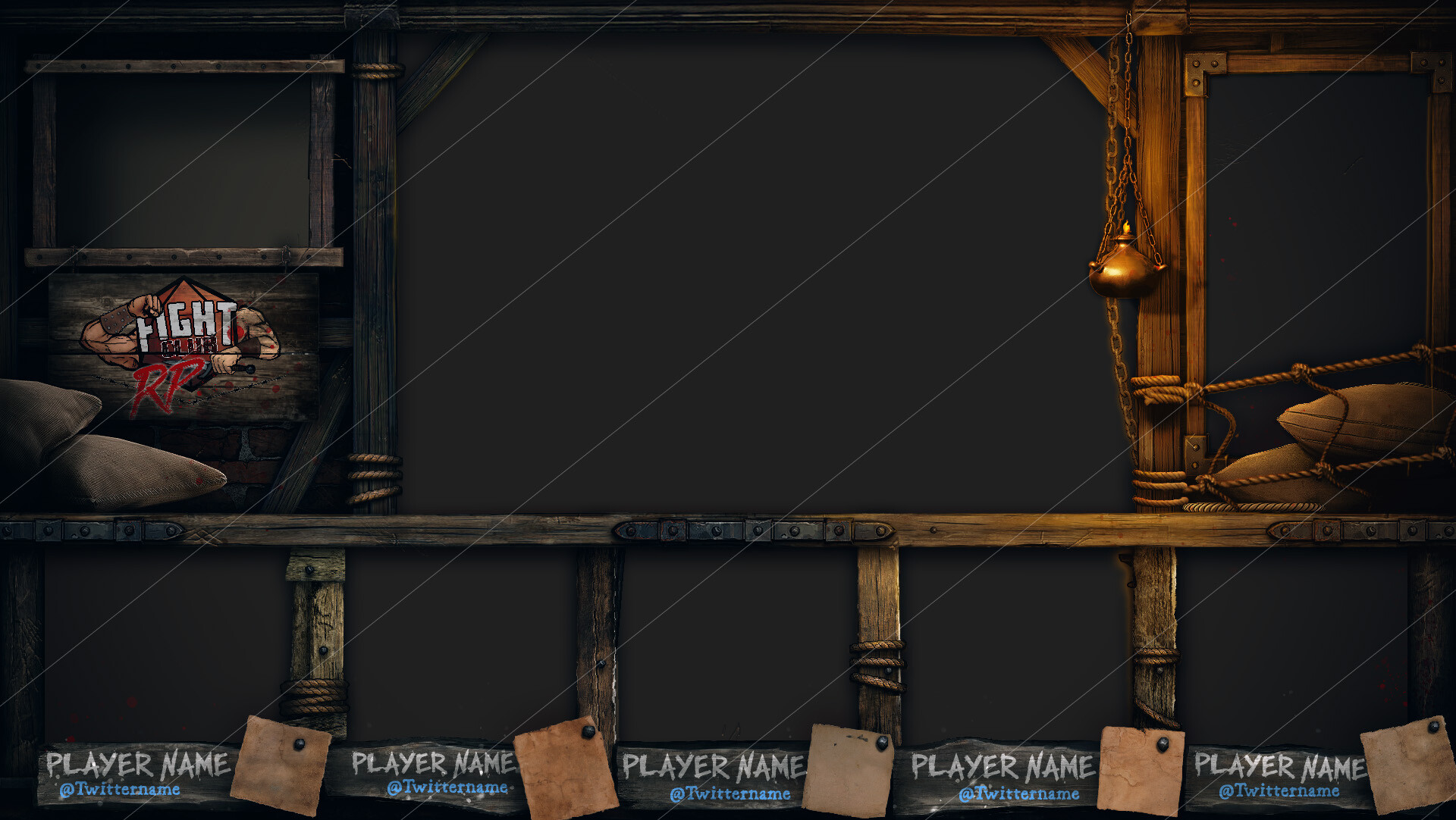 ArtStation - Fight Club RP Livestream TTRPG overlay