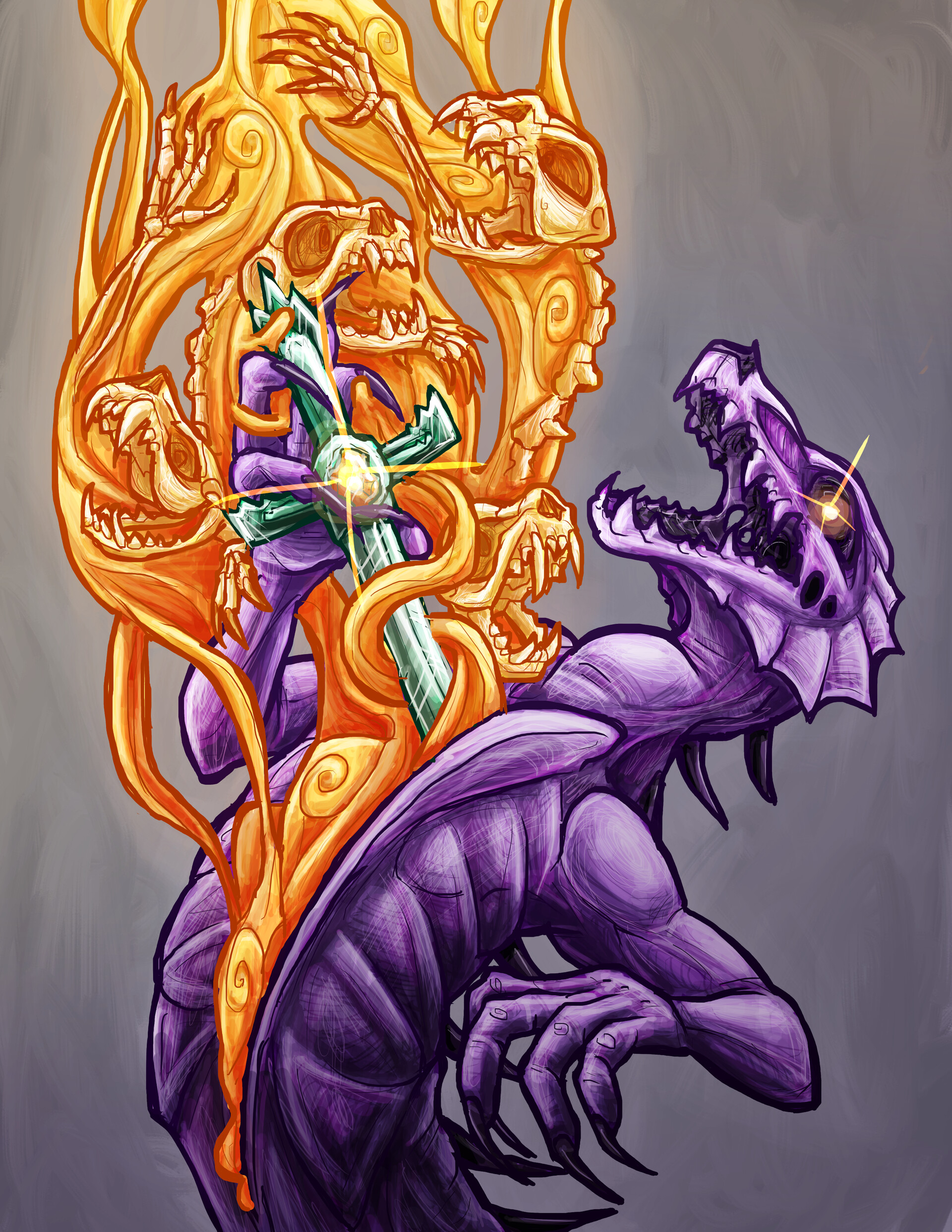 Artstation Purple Dragon