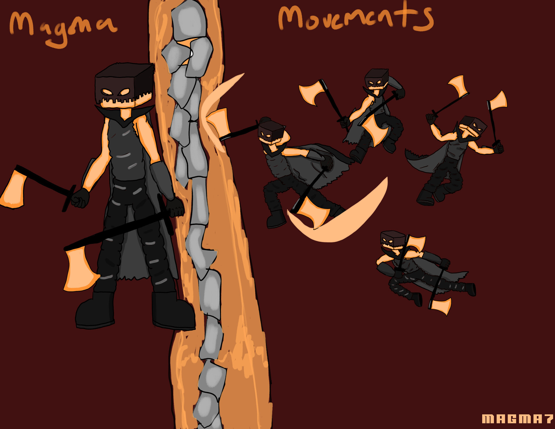 ArtStation - MagmaMan & Movement Artwork