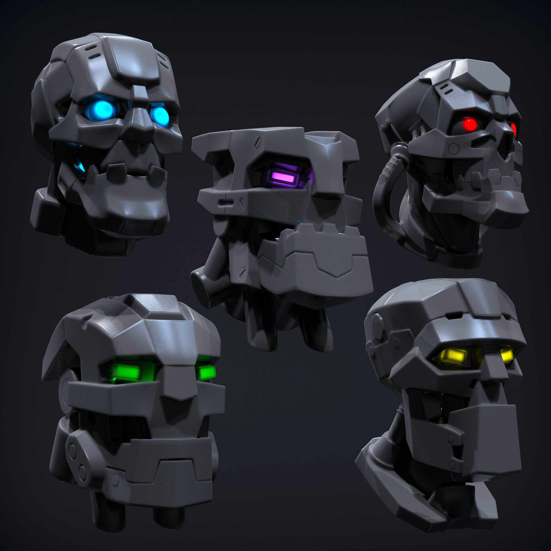 ArtStation - Mech Heads