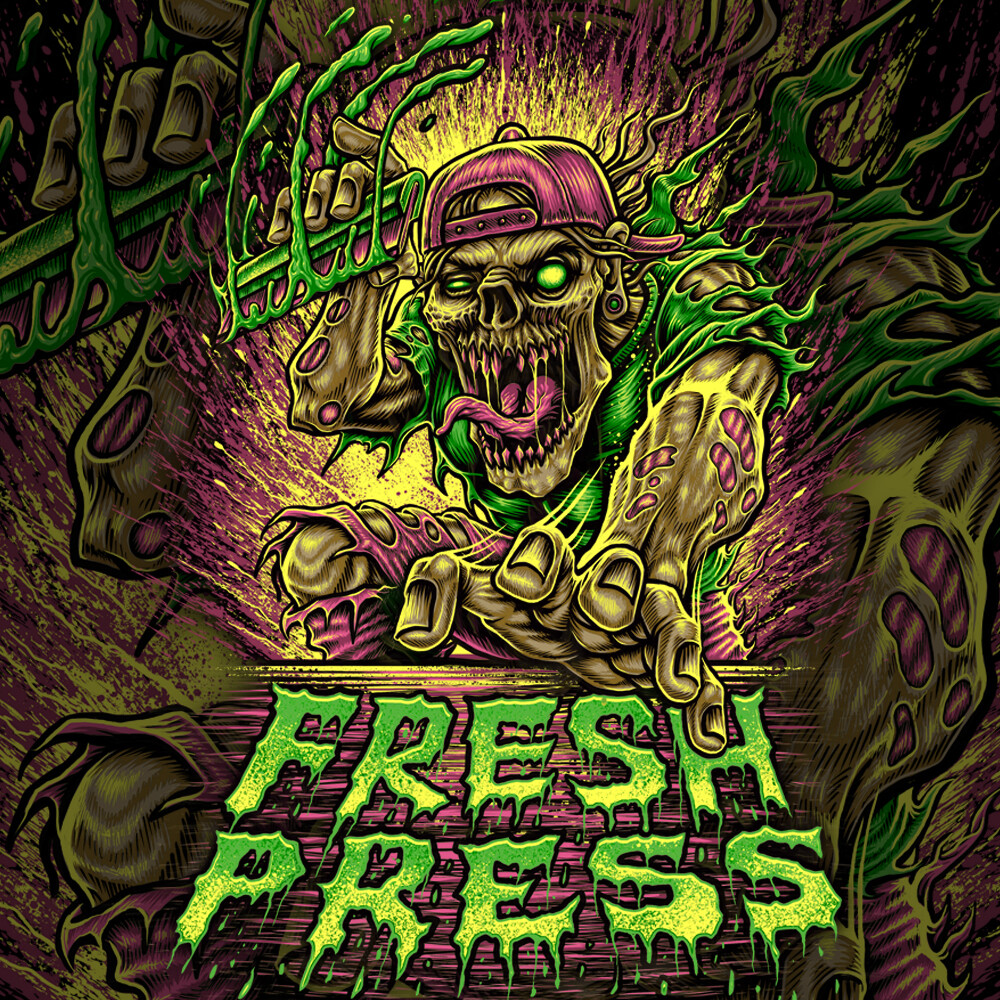 ArtStation - Zombie Printing design ,Done for FRESH PRESS Print ...