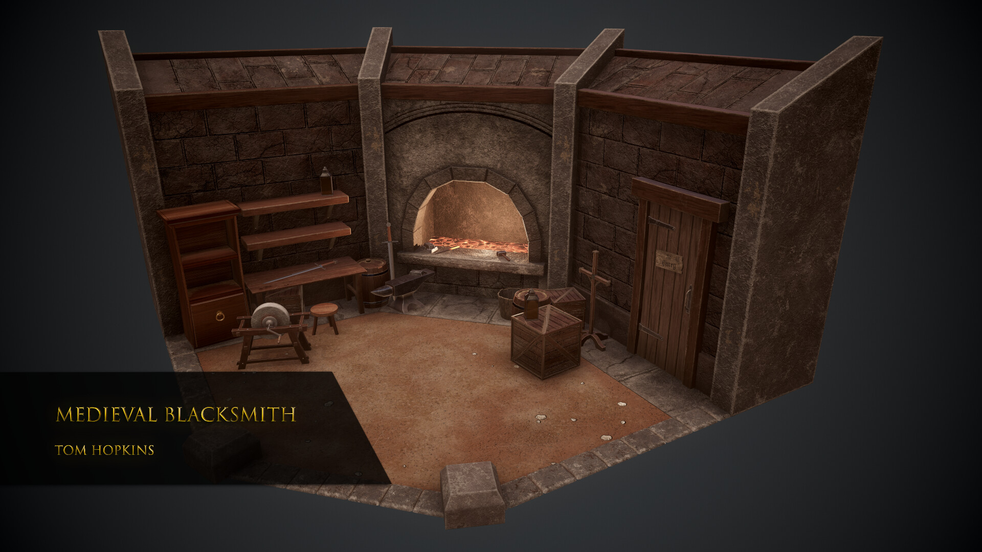 ArtStation - Medieval Blacksmith Diorama