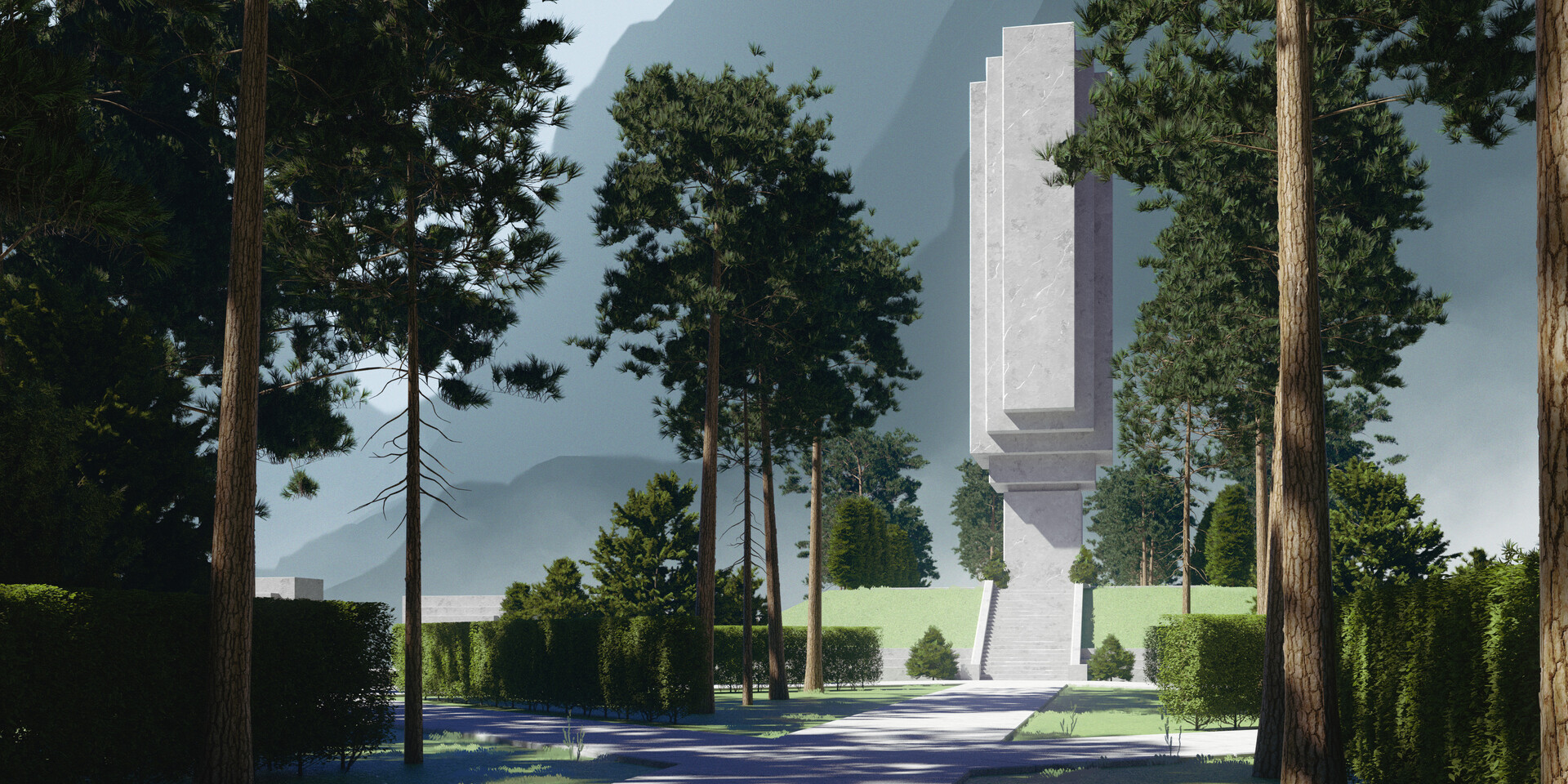 ArtStation - Park Monolith Sketch