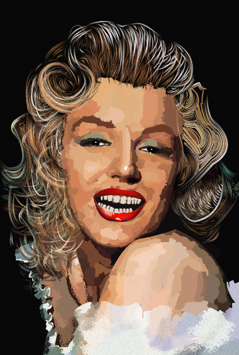 ArtStation - Marilyn Monroe (Digital Illustration)