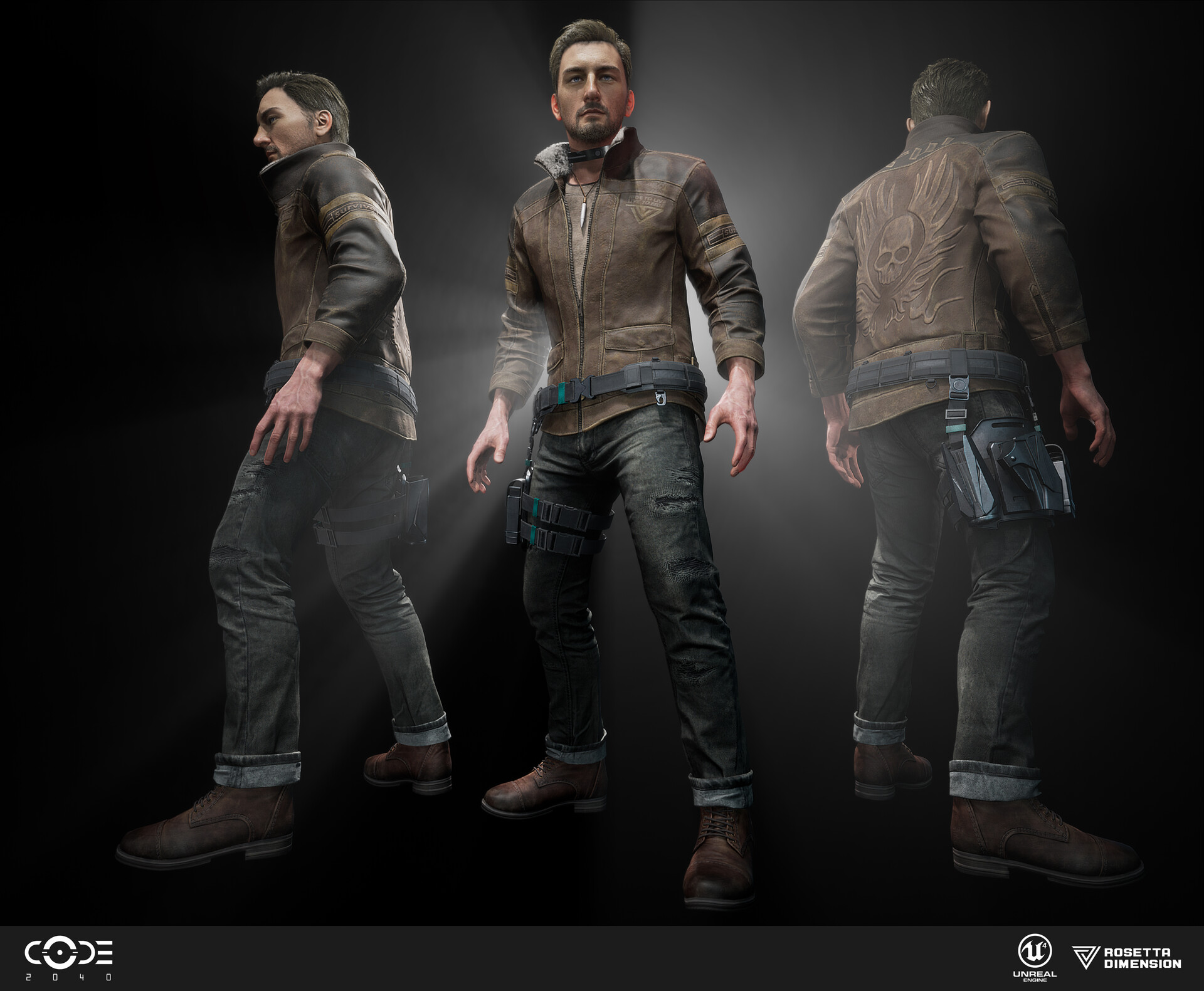 Hui-shan - CODE2040 / Leather jacket Style (皮革外套造型)