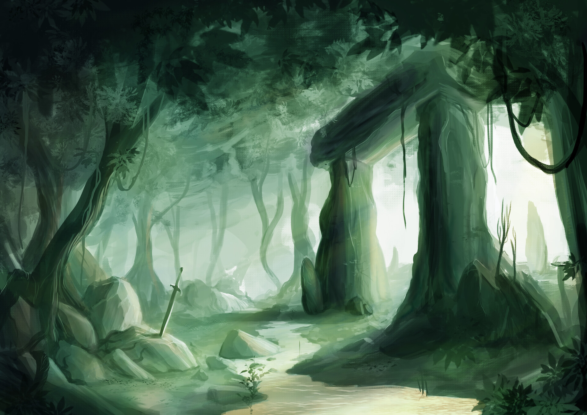 ArtStation - Avalon Concept Art - The Myth Of Excalibur