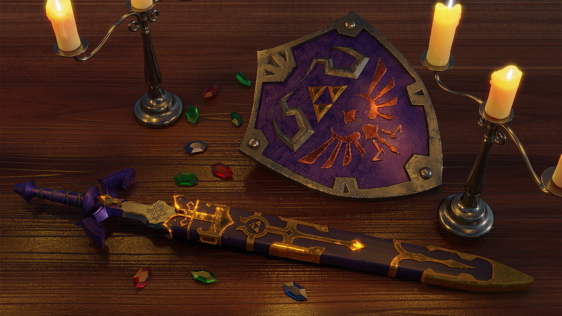 ArtStation - Legend of Zelda Master Sword&Shield