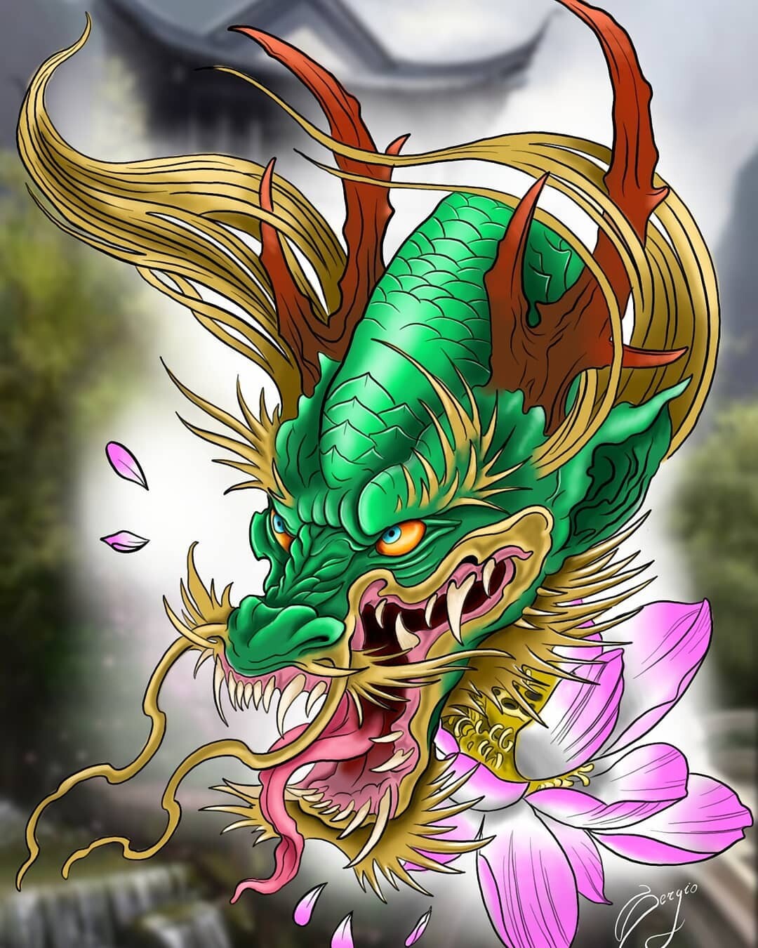 ArtStation - Dragón japonés