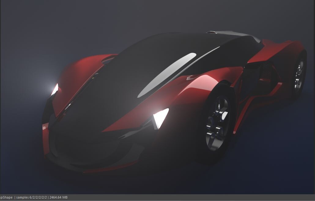 ArtStation - car headlight and backlight create in maya.