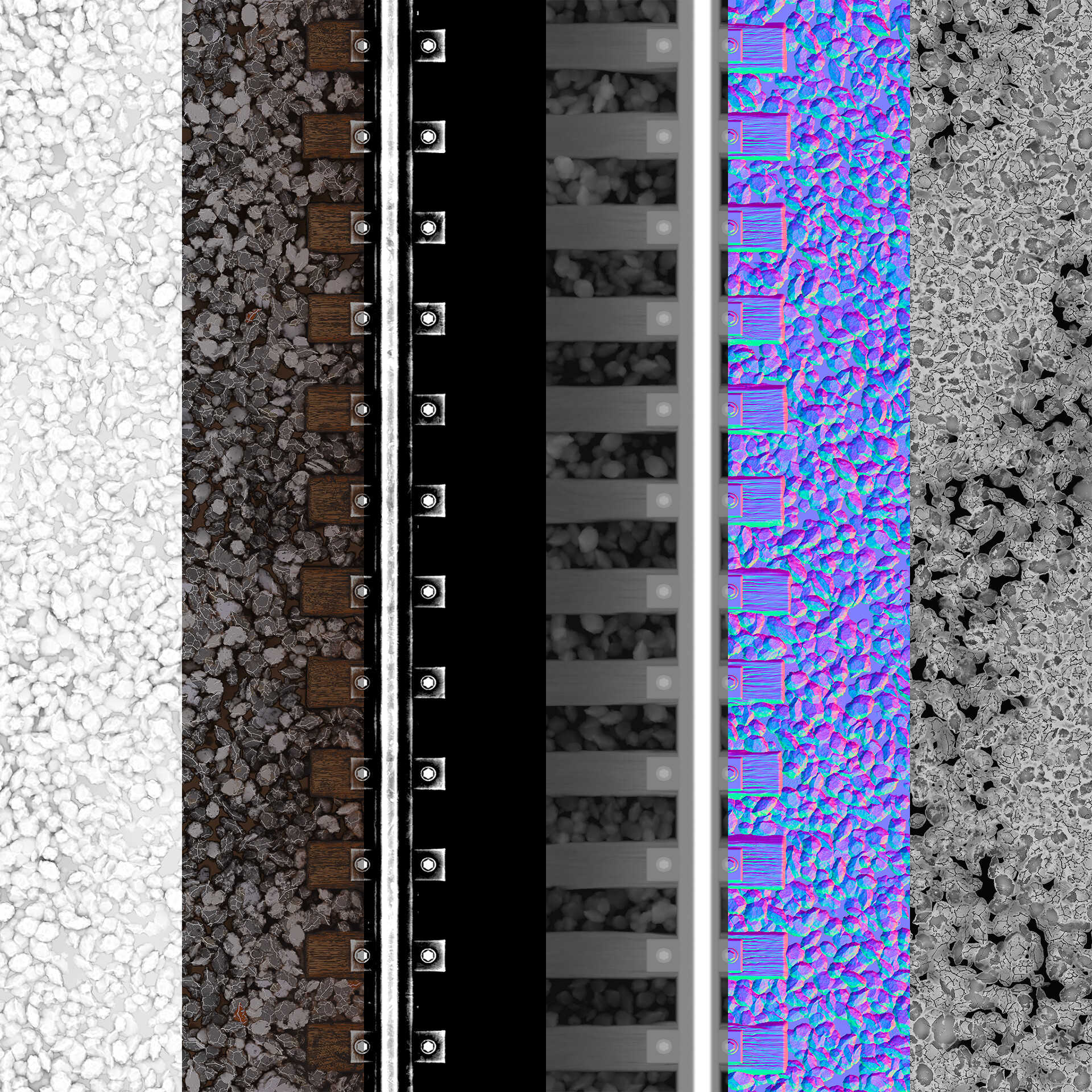 Mikhail Kuzmin - Railway after rain Substance Designer
