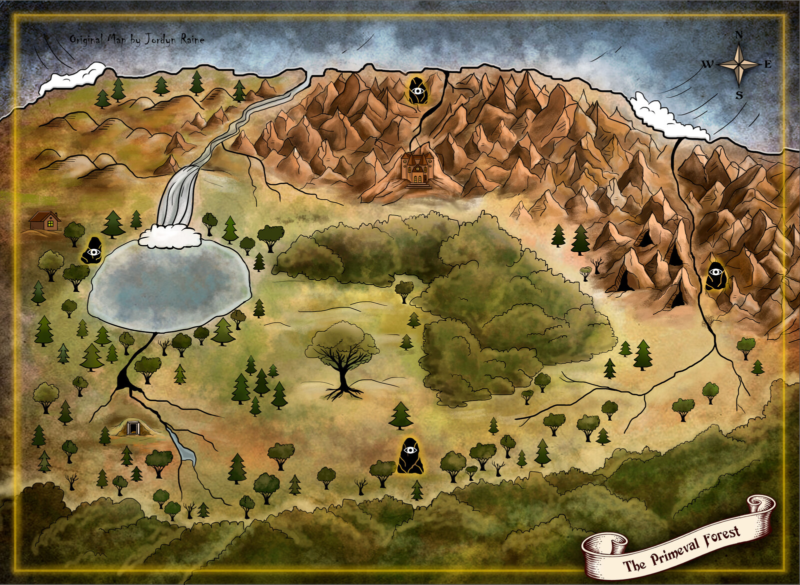 Kate Draconi - Fantasy map