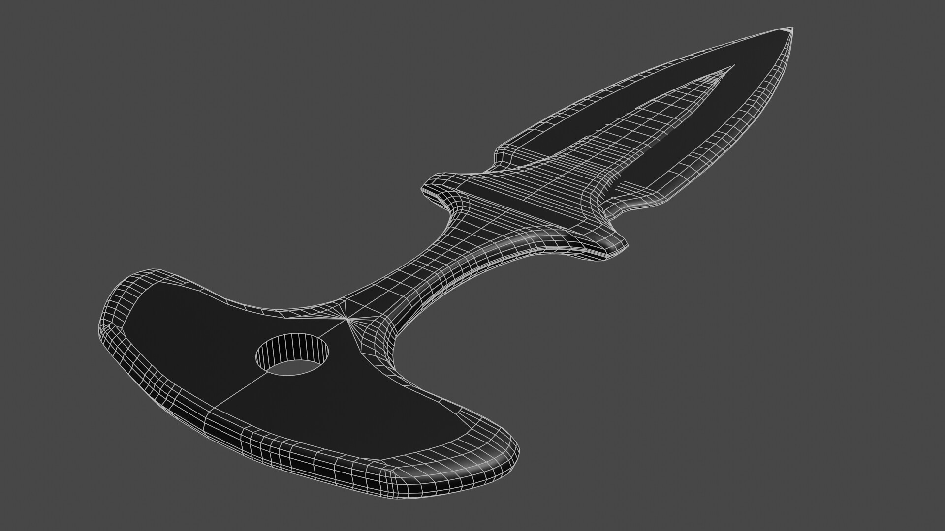 push dagger knife template