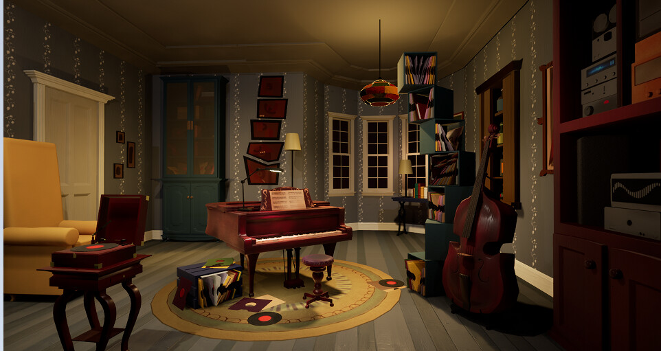 Lewis Chadwick-Yates - Coraline - Other Father's Study (3D Environment)