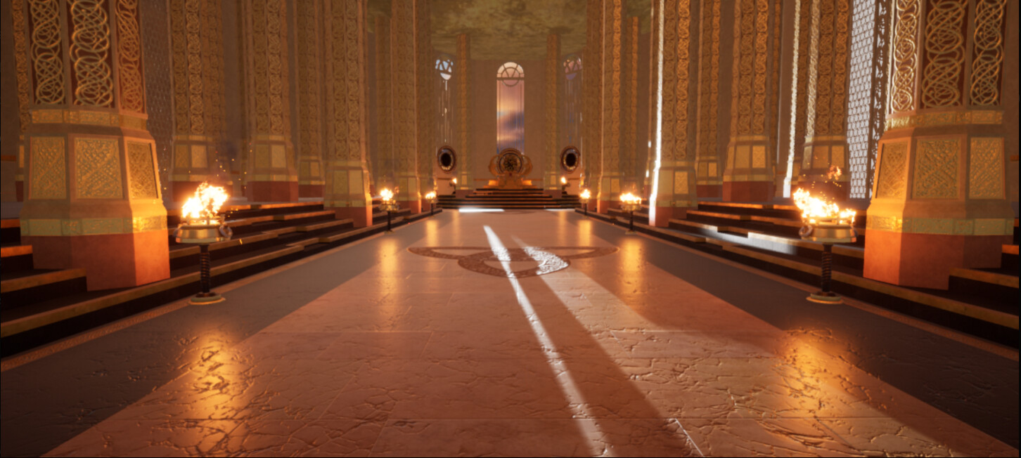 ArtStation - Thor: Ragnarok Asgard Palace Scene (Group Project)