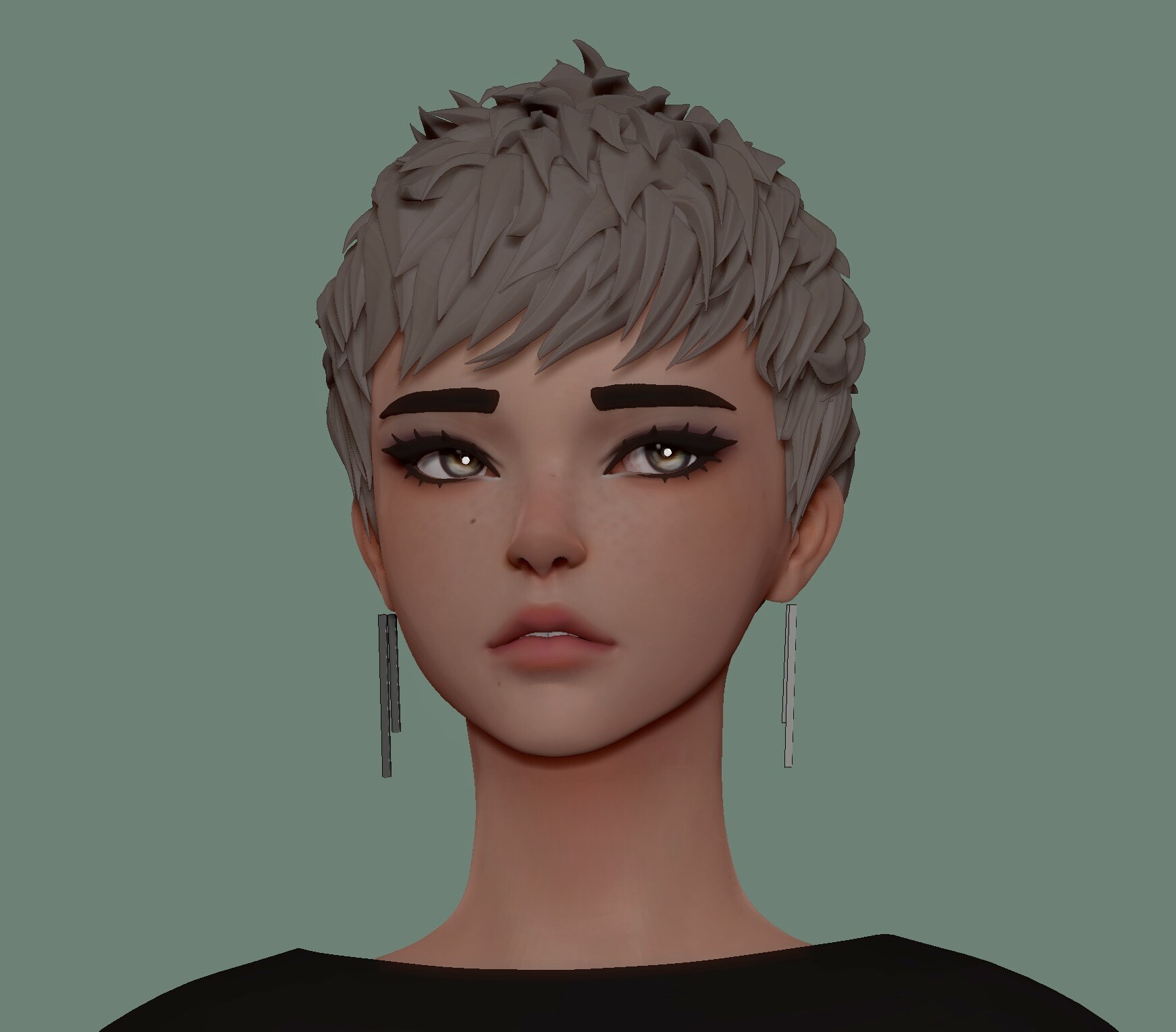 ArtStation - Female character face style practice 06