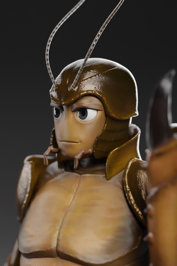 ArtStation - Mole Cricket _ Warrior