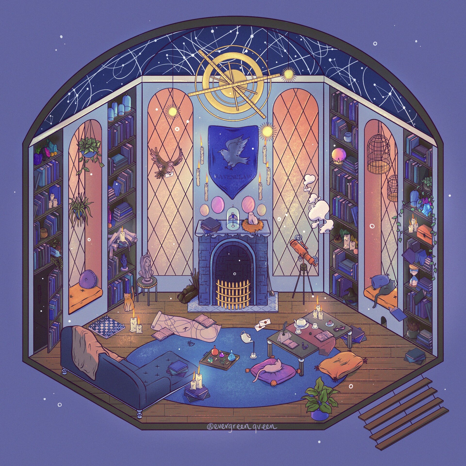 Miriam Blanco - Ravenclaw Common Room