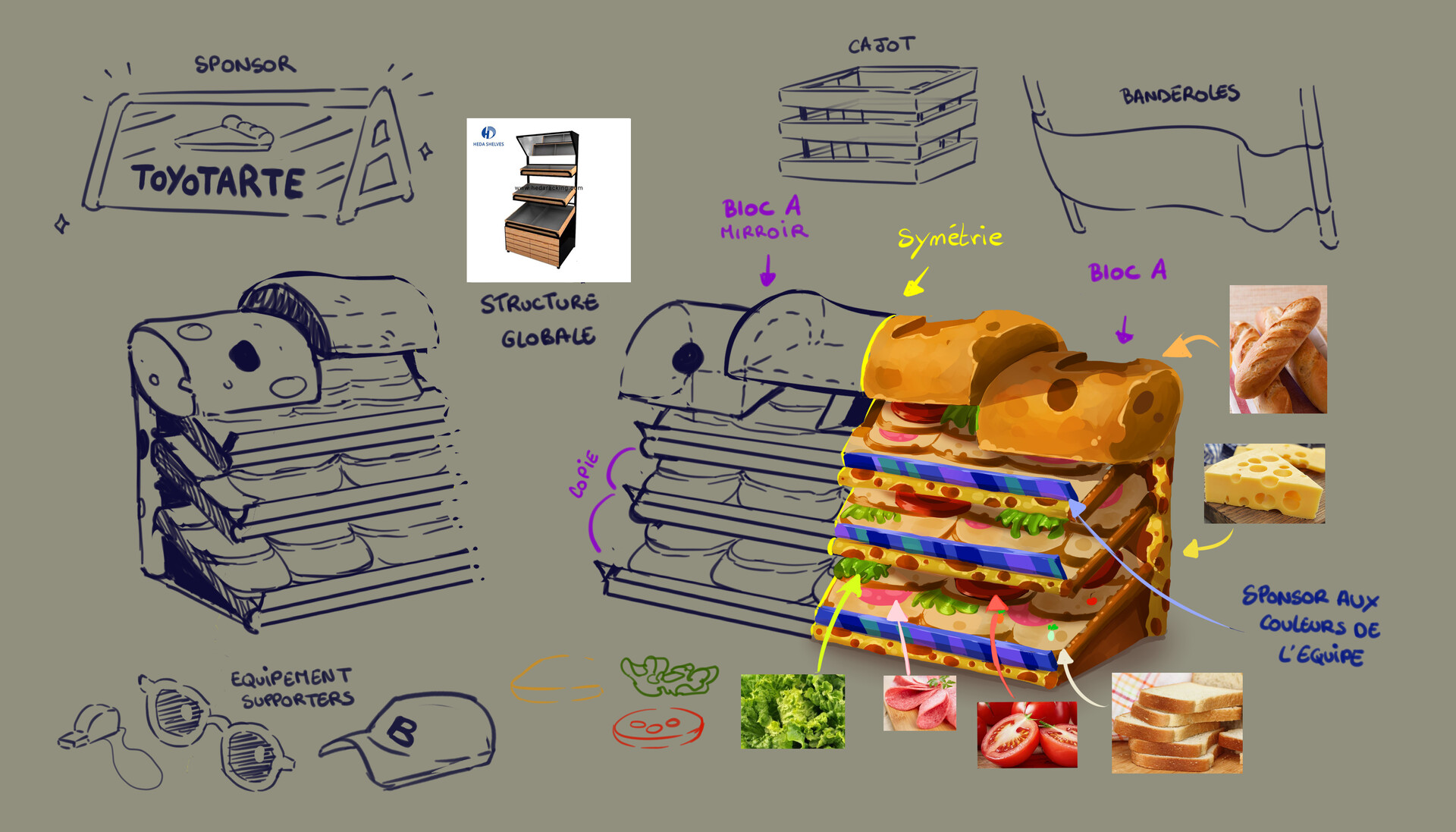 Nawel Benrhannou - Burger League - Environment & Texturing