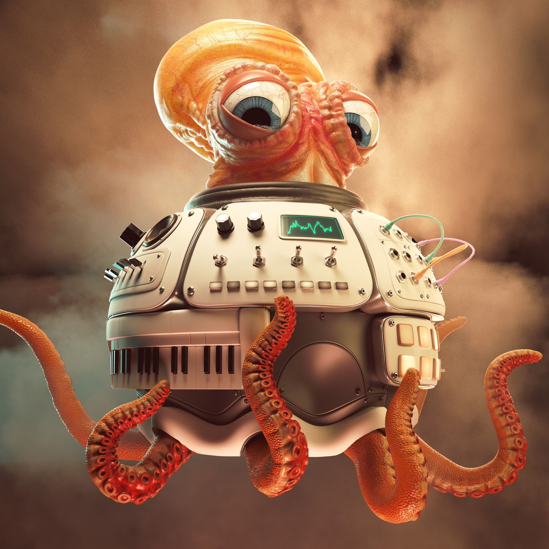 ArtStation - Octopus in a Modular Synth