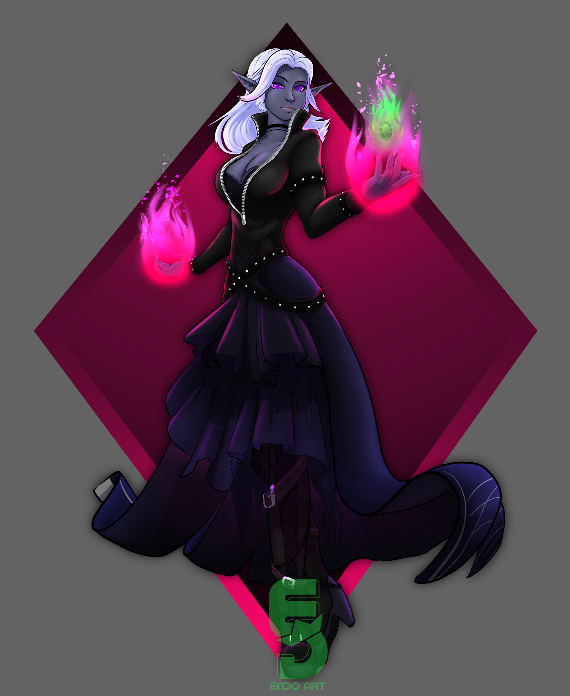 ArtStation - Purple Battle mage