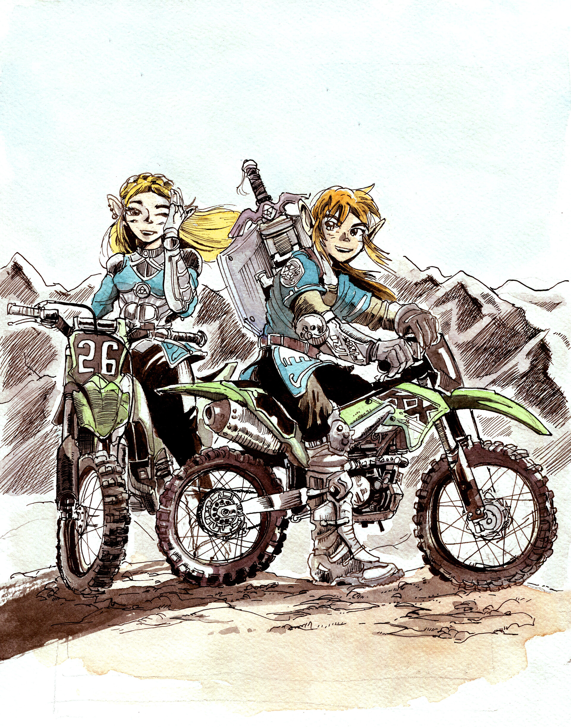 ArtStation - Legend of Zelda X Kawasaki