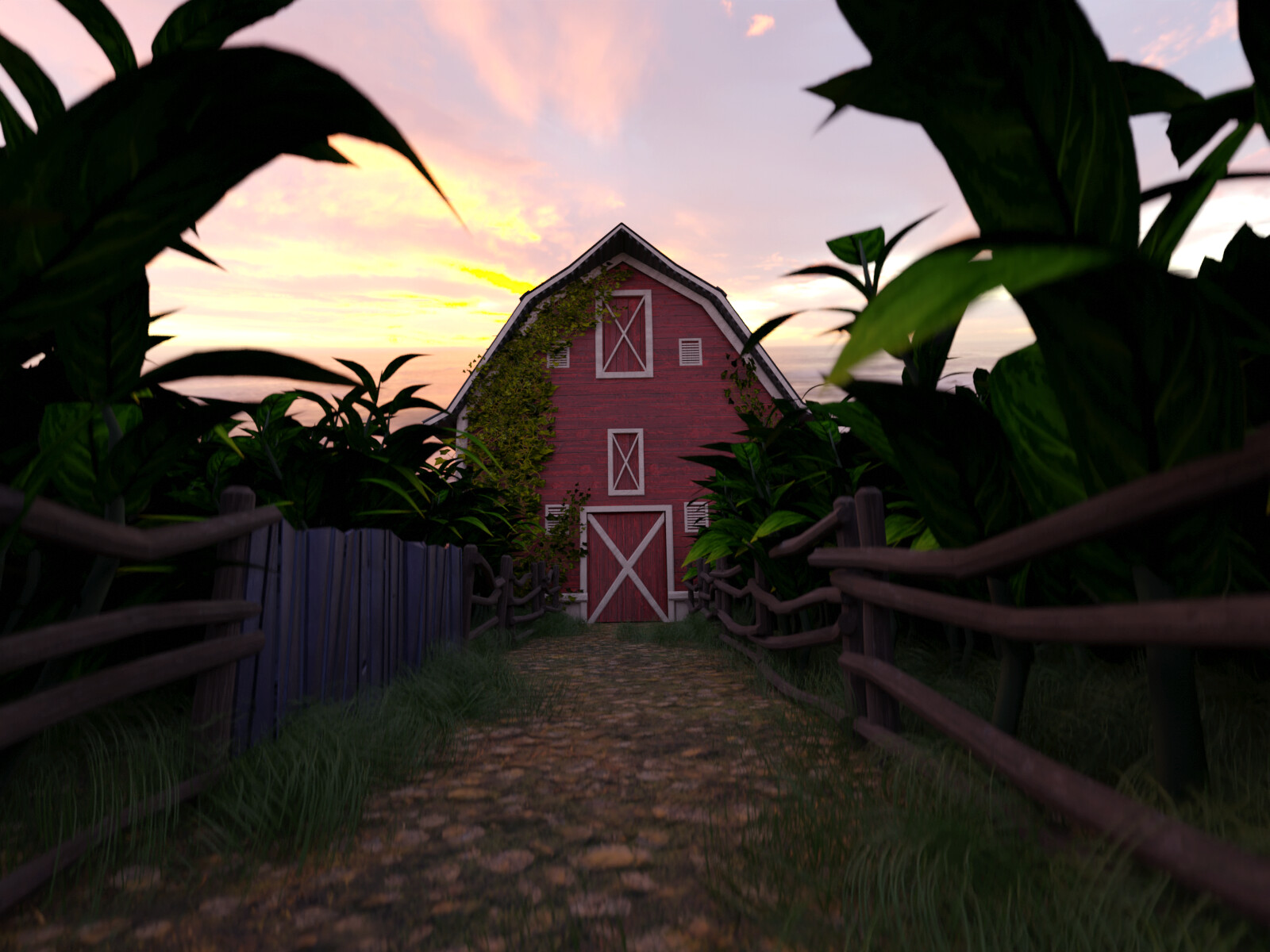 ArtStation - Red Barn