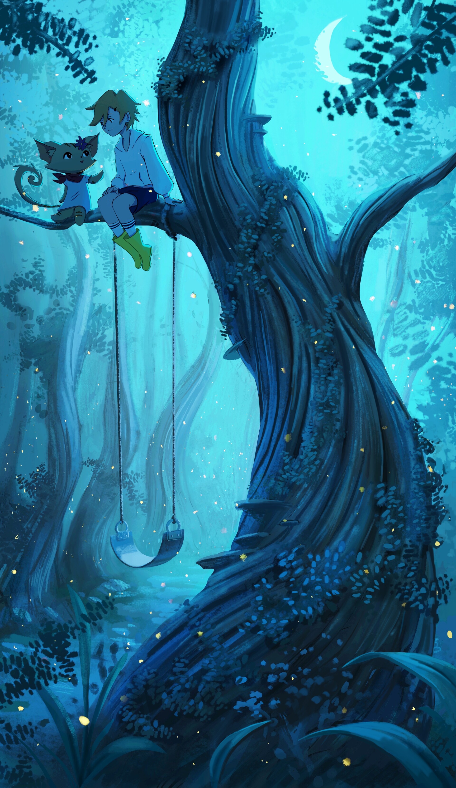 ArtStation - Sitting on a Tree