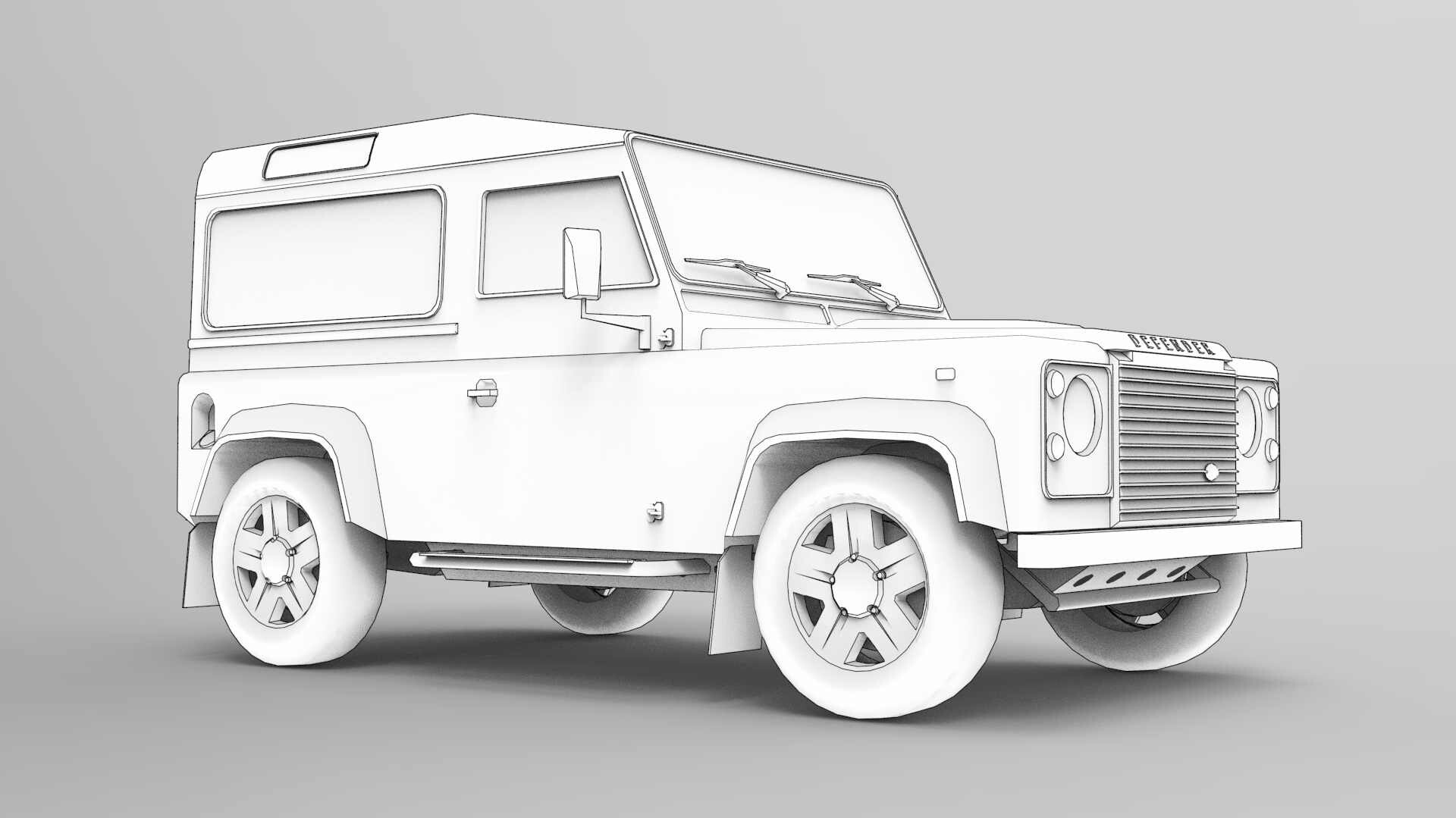 ArtStation - Gameready Land Rover Defender