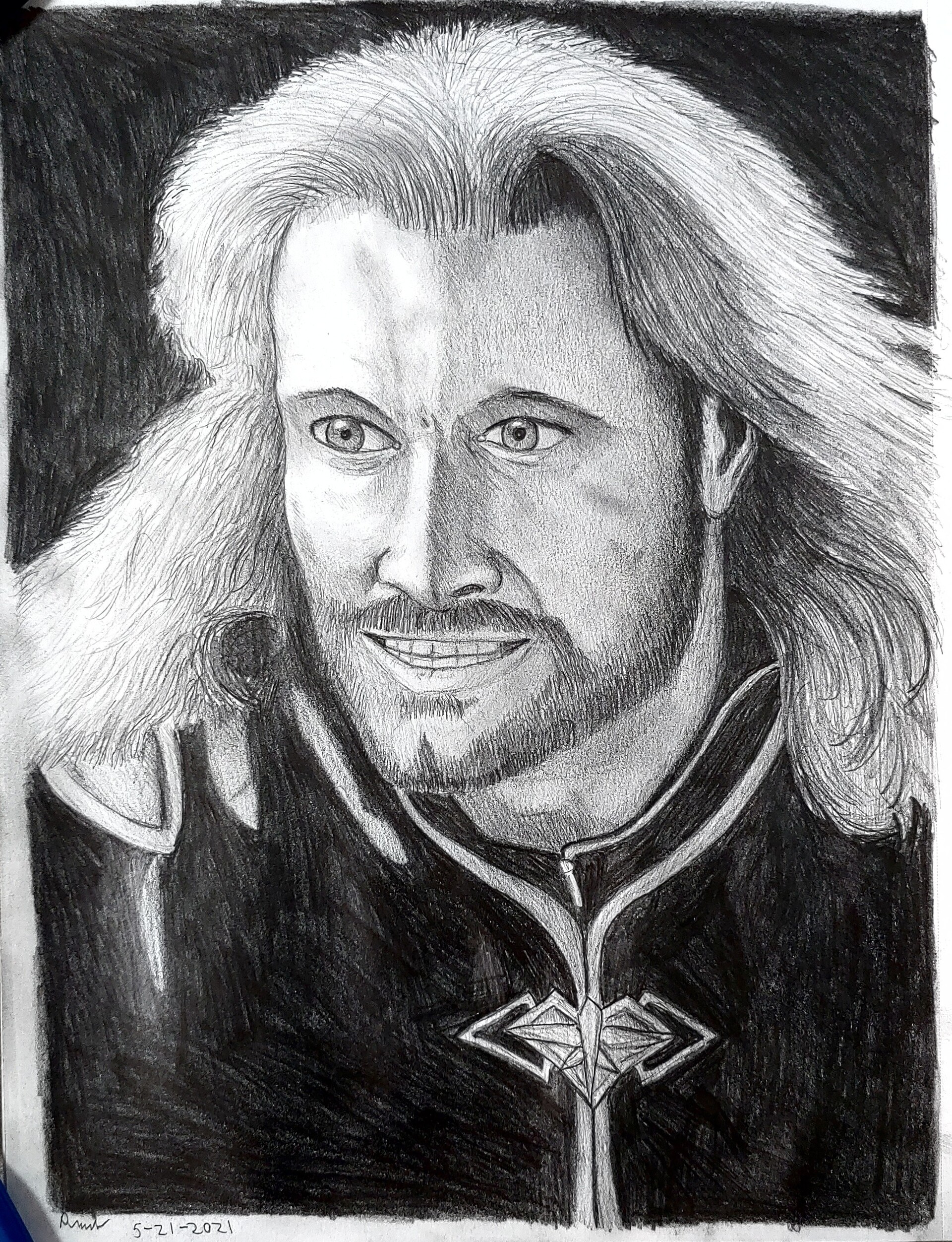 Ryan King - Aragorn (Portrait Drawing)