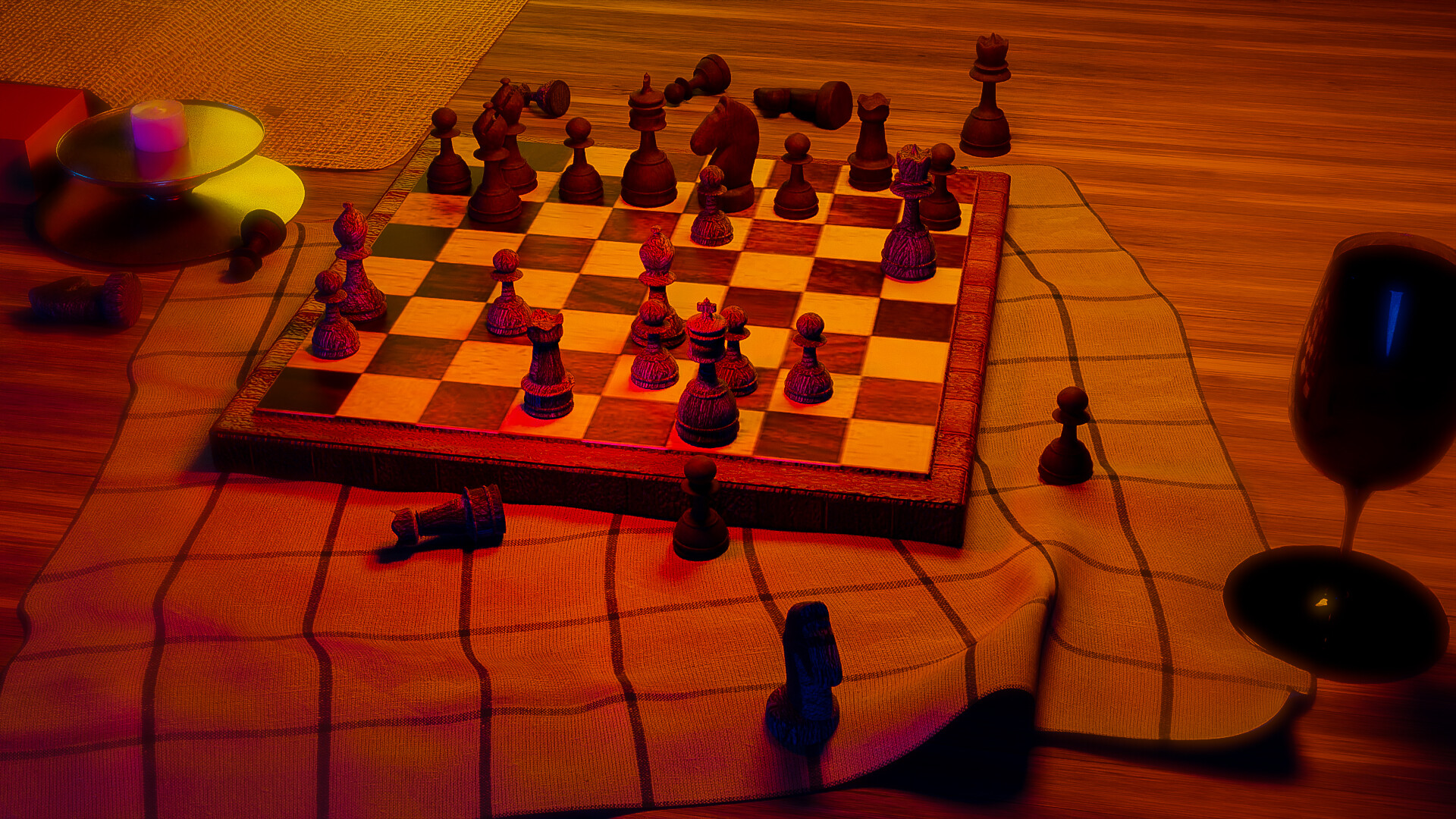 ArtStation - Medieval Chess Scene