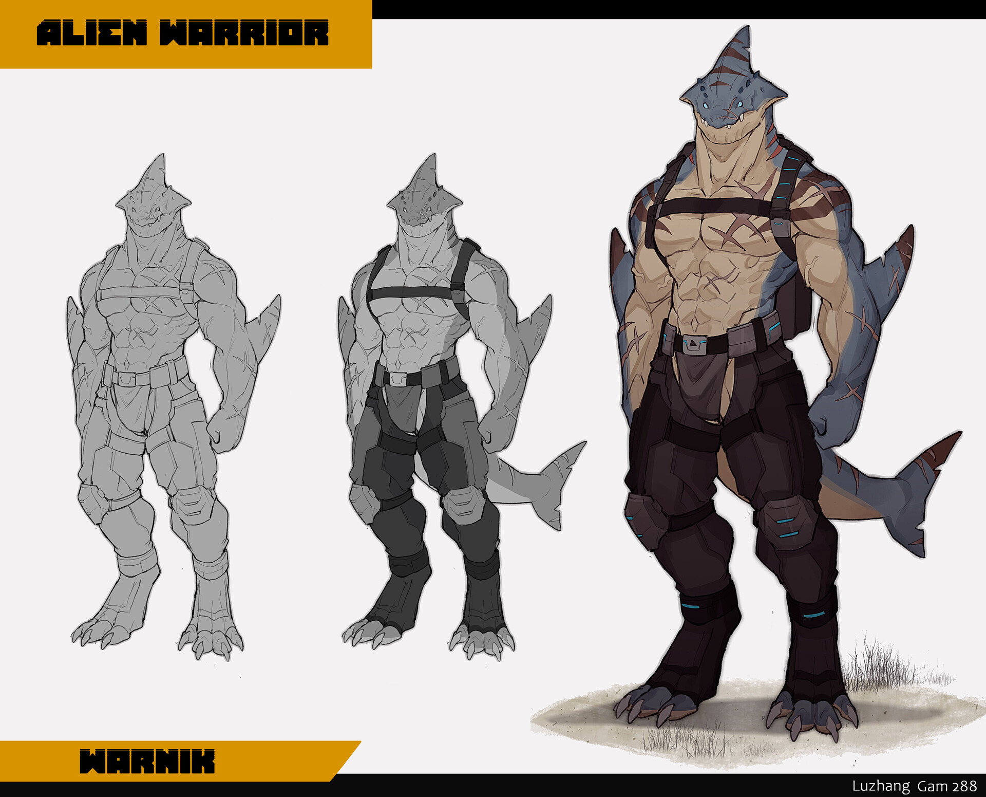 ArtStation - Alien Warrior