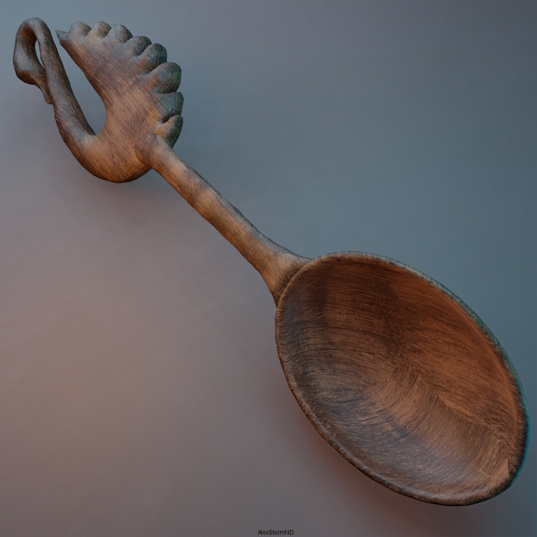 ArtStation - Spoon with a swan