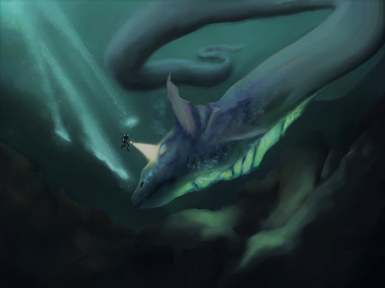 ArtStation - Deep Sea Dragon