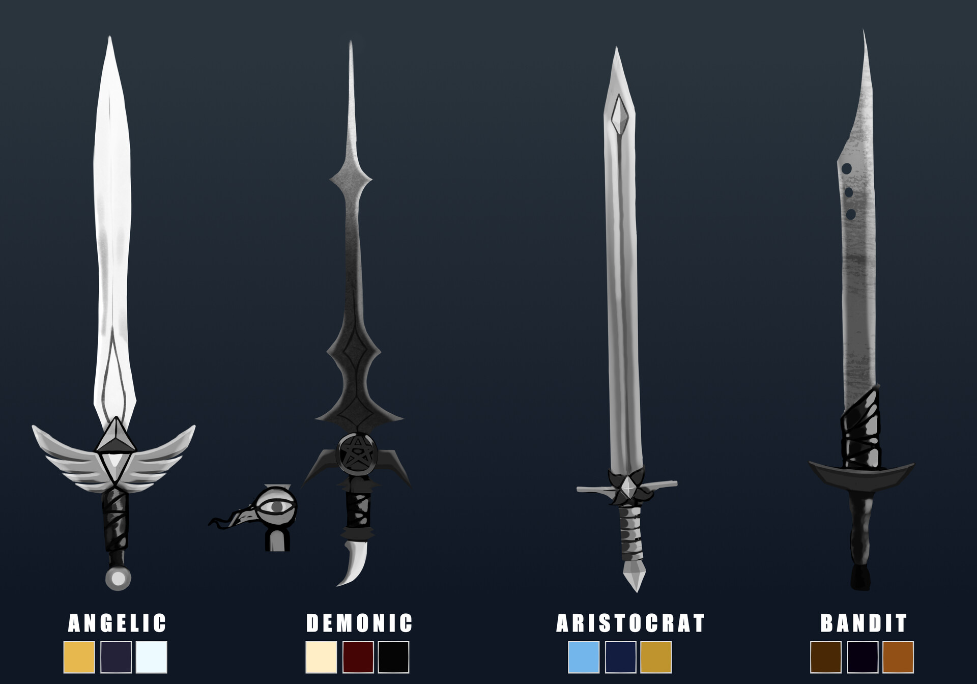 ArtStation - Sword Set 1 || Weapon Concept Art