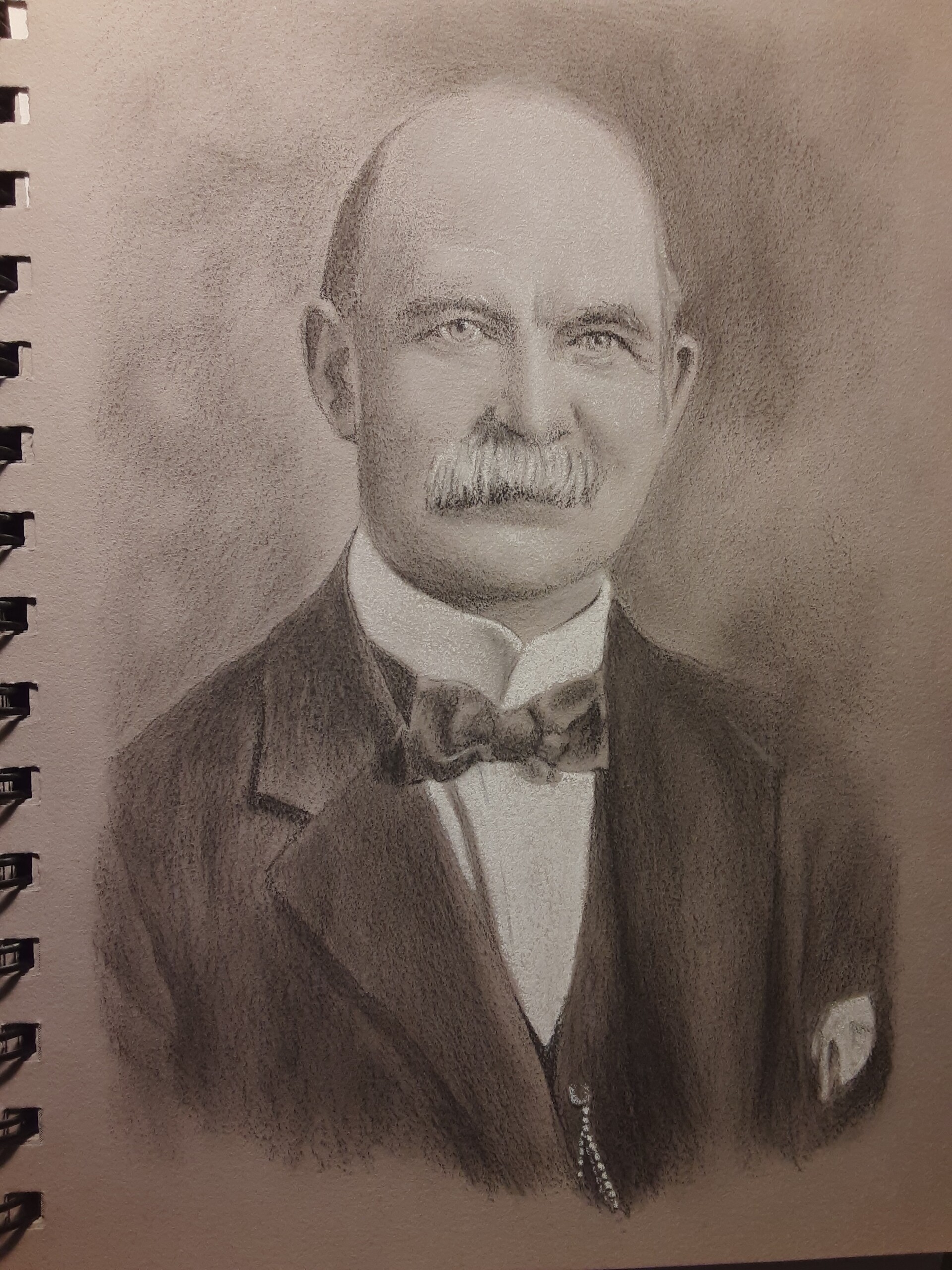 ArtStation - Charcoal of my great grandfather