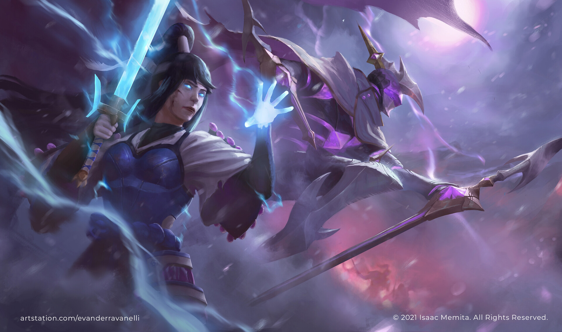 ArtStation - Denko Sekka x Mekk Knight Purple Nightfall