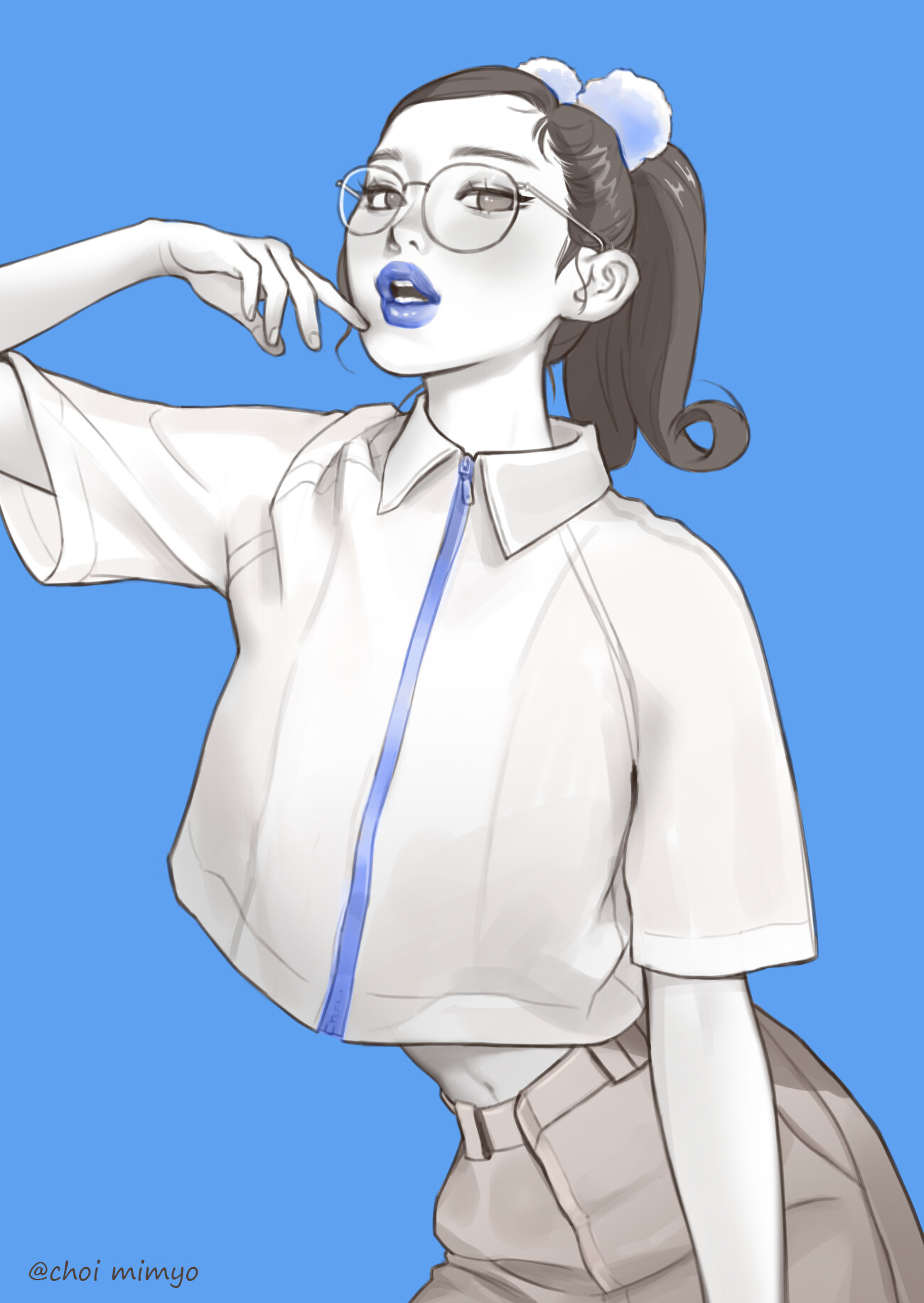 ArtStation - blue girl