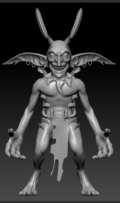 ArtStation - Nether Imp WIP